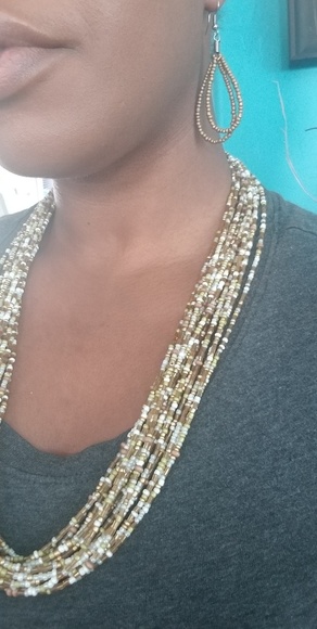 Vintage | Jewelry | Vintage Tan Loop Jewelry Set | Poshmark